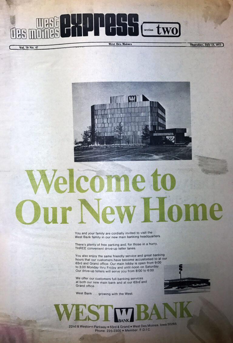 Our History | West Bank | Iowa & Minnesota