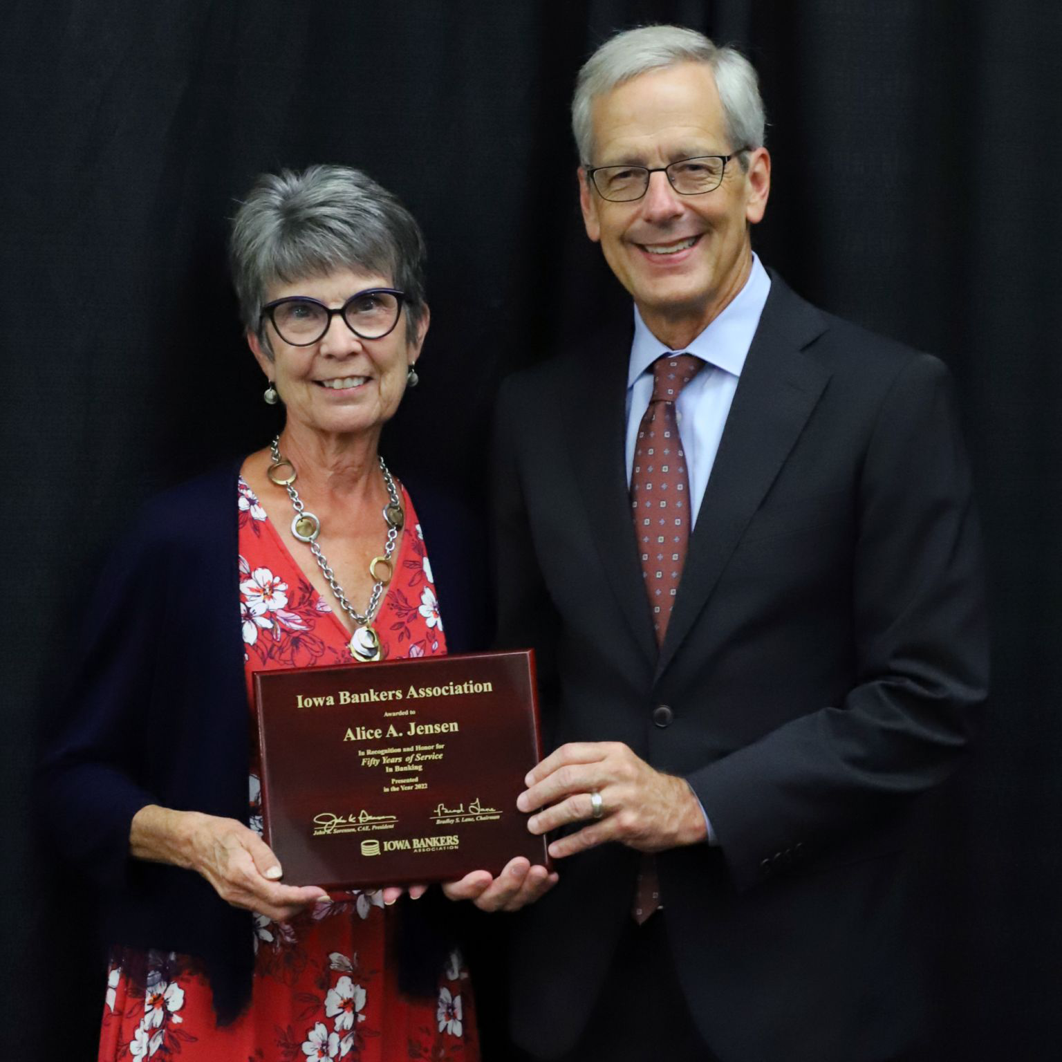 Alice Jensen Honored by Iowa Bankers Association for 50 Years of Service | West Bank